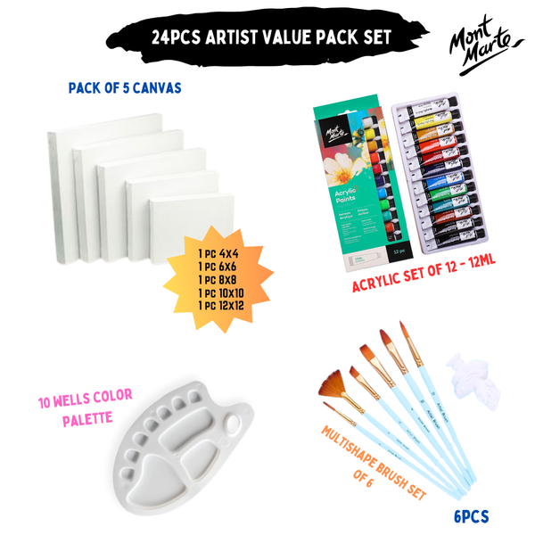 24 Pcs/Set Value Pack For Artist - Top Seller Monte Marte Edition ...